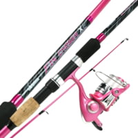 Okuma Fin Chaser x Spinning Combo, MH, 2 Piece Rod, Fnx-40 1Bb Pink ...