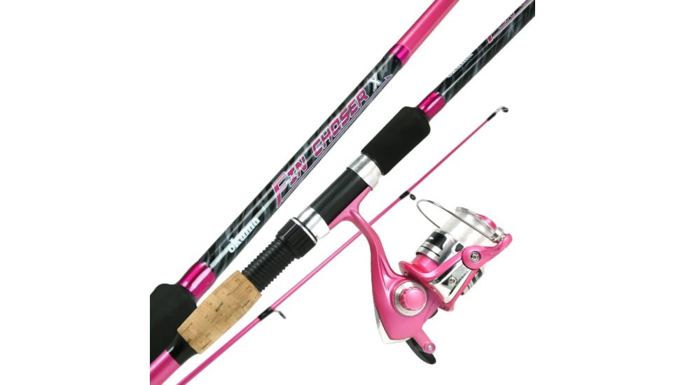 Okuma Fin Chaser x Spinning Combo, MH, 2 Piece Rod, Fnx-40 1Bb Pink ...