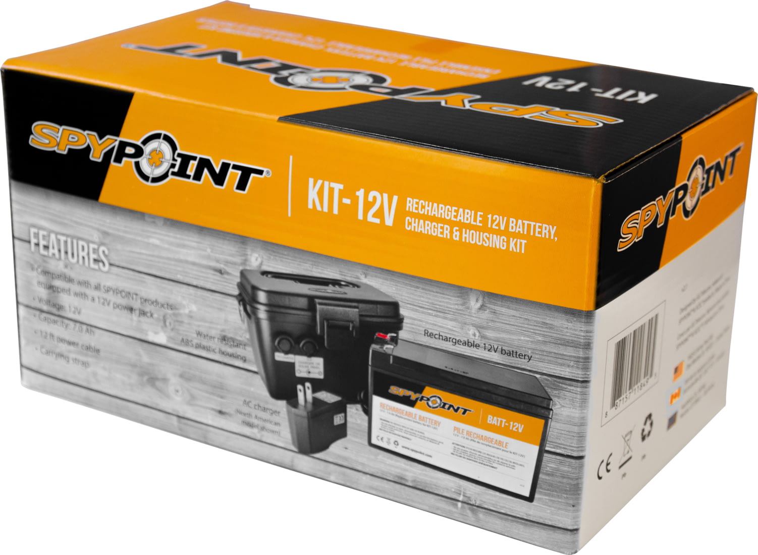 Spypoint 12V Battery Kit w/12ft Power Cable . Spypoint Batteries ...