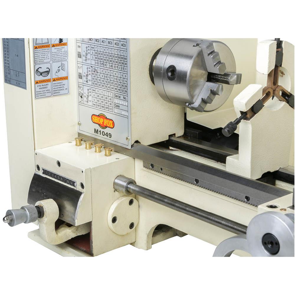Shop Fox 9in x 19in Benchtop Metal Lathe M1049. Shop Fox